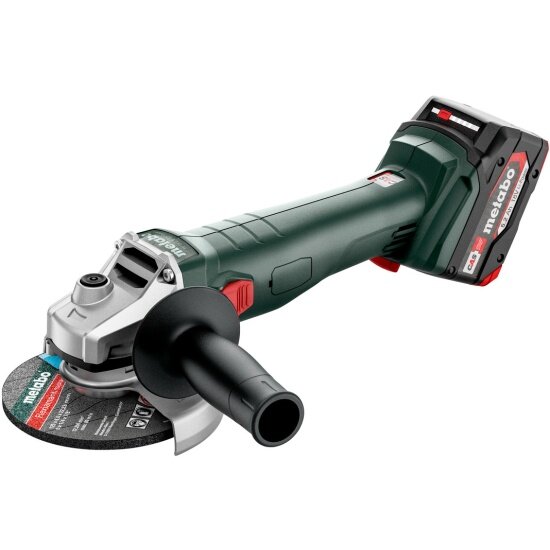Углошлифовальная машина аккумуляторная Metabo W 18 L 9-125 Quick, 2х5.2Ач + ASC55, X (602249650)