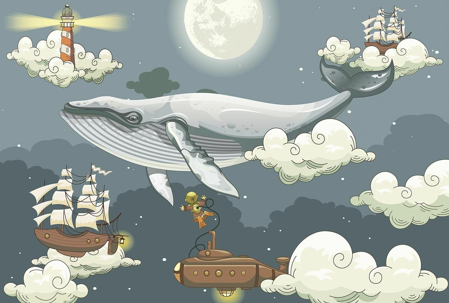 Фотообои Z-078 Кит 400х270 DIVINO