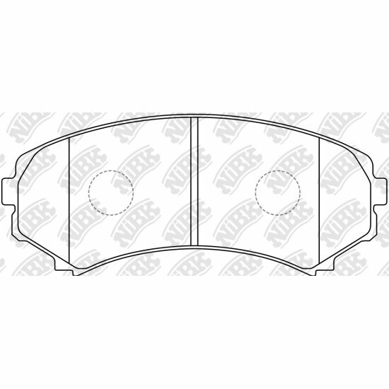 Колодки тормозные дисковые Nibk для MITSUBISHI Pajero (99-06) передние (4шт.)