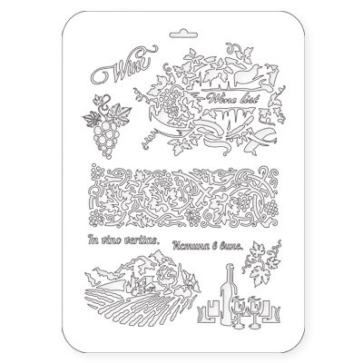 Love2art TDR-HV17 декоративный трафарет 22x31 см 1512-10 для декора стен и интерьера