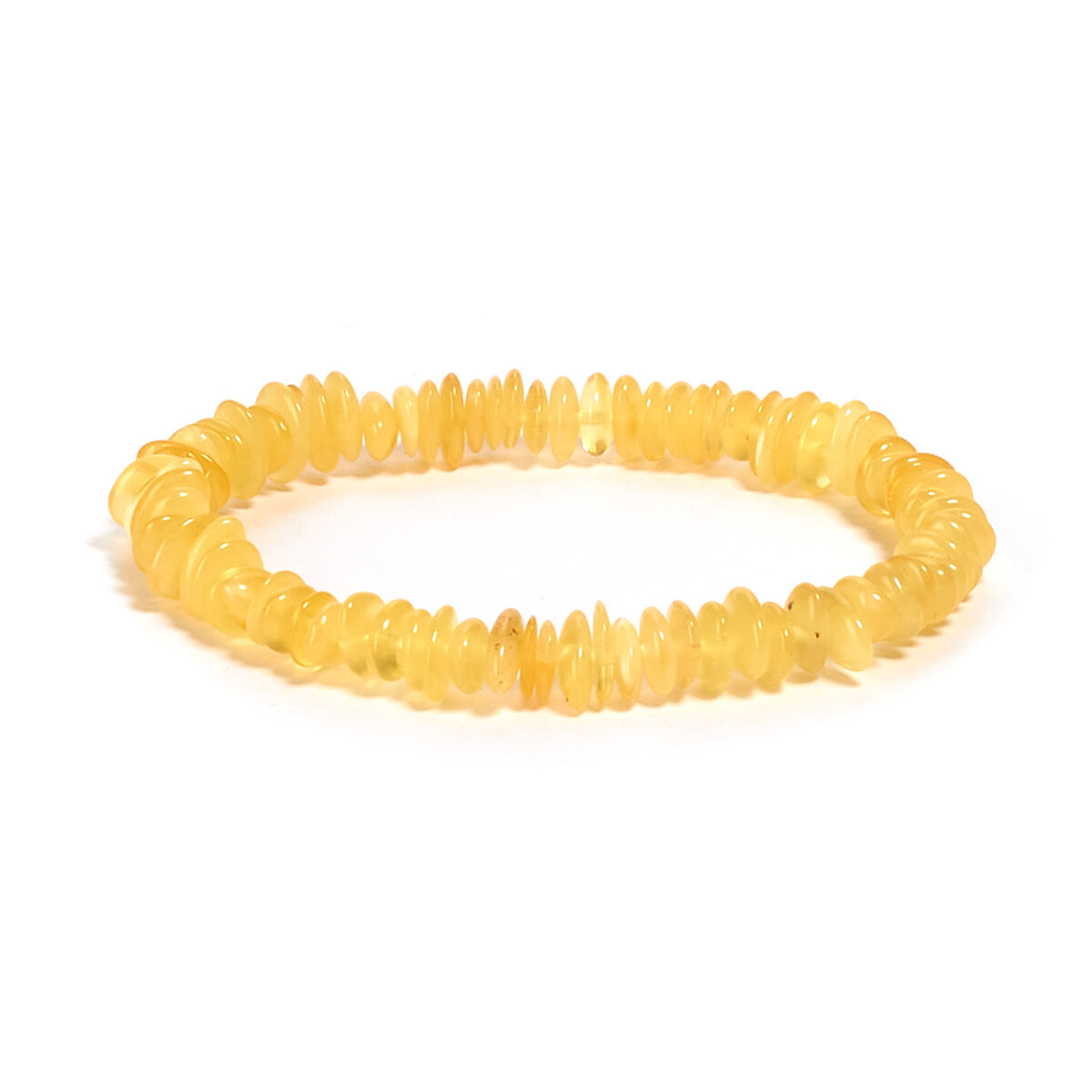 Эластичный браслет, янтарь
