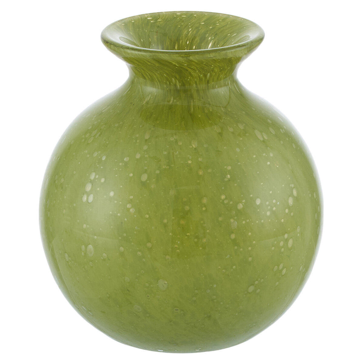 Стеклянная ваза для цветов Gipfel Candy 43173 11х11 см, зеленая