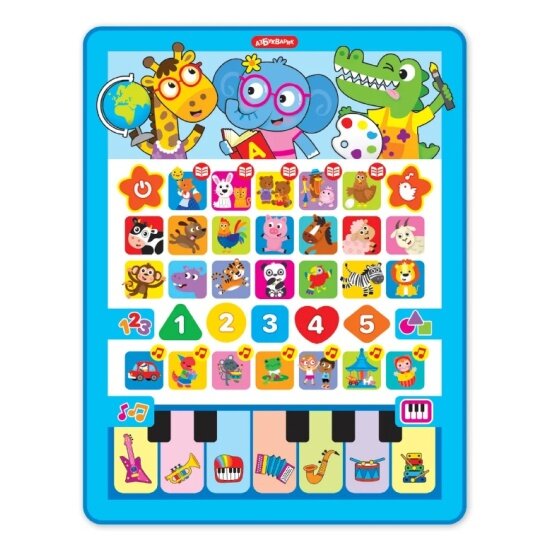 Планшетик Азбукварик Уроки для всезнайки музыкальный