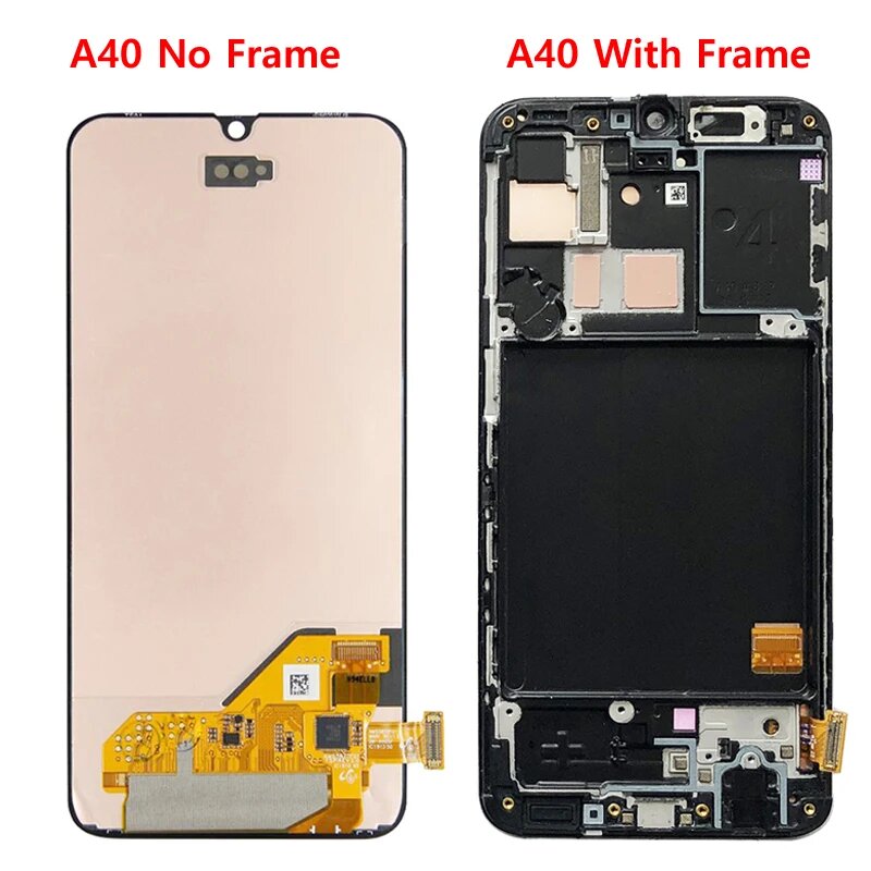 ЖК-экран для Samsung Galaxy A40 LCD A405 SM-A405F дисплей сенсорный экран дигитайзер в сборе запасные части для ремонта A40 Black Frame