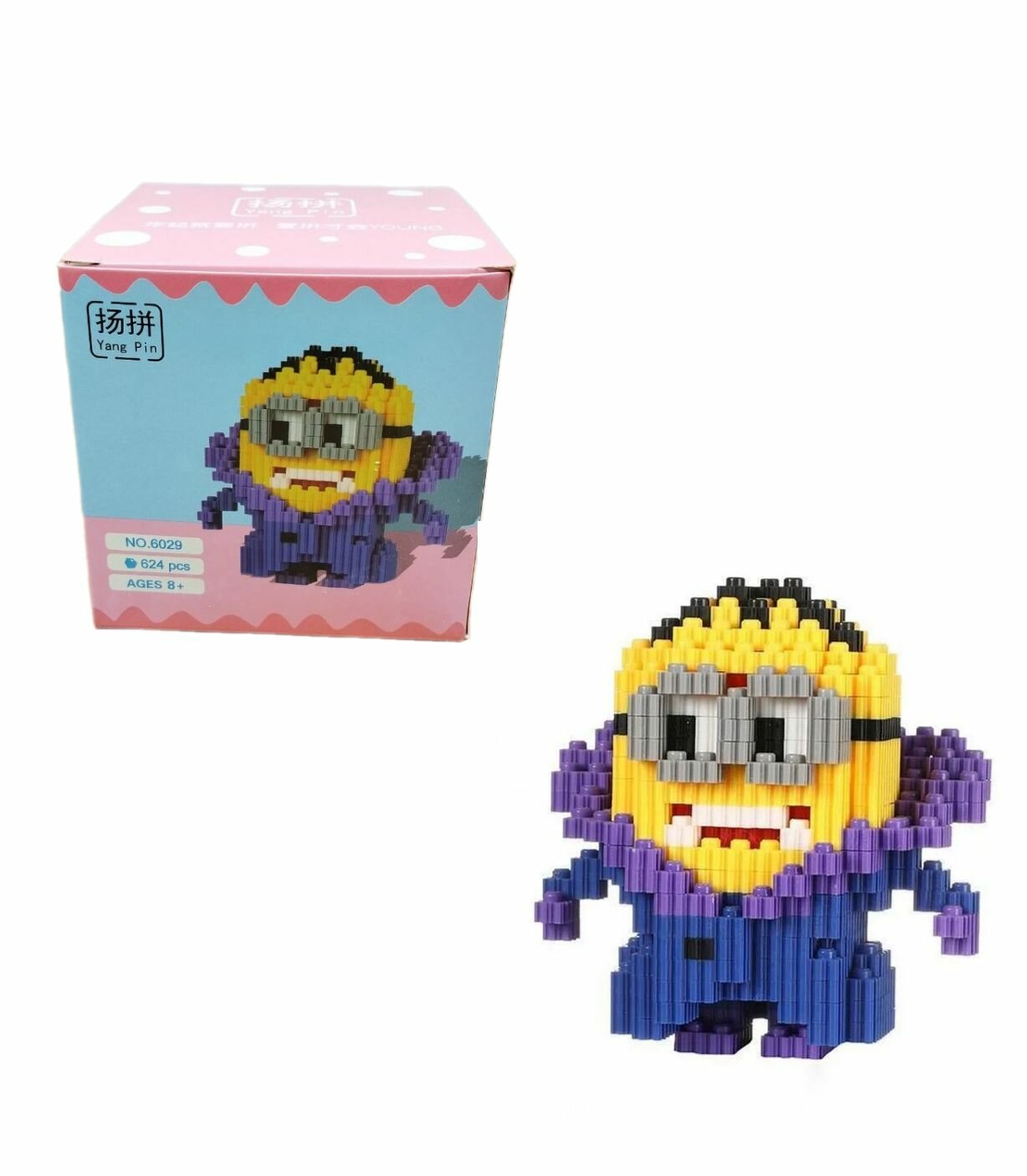 Конструктор 3d пластик Миньон Дракула 750 деталей / Объемный развивающий конструктор для детей / Головоломка для взрослых и детей