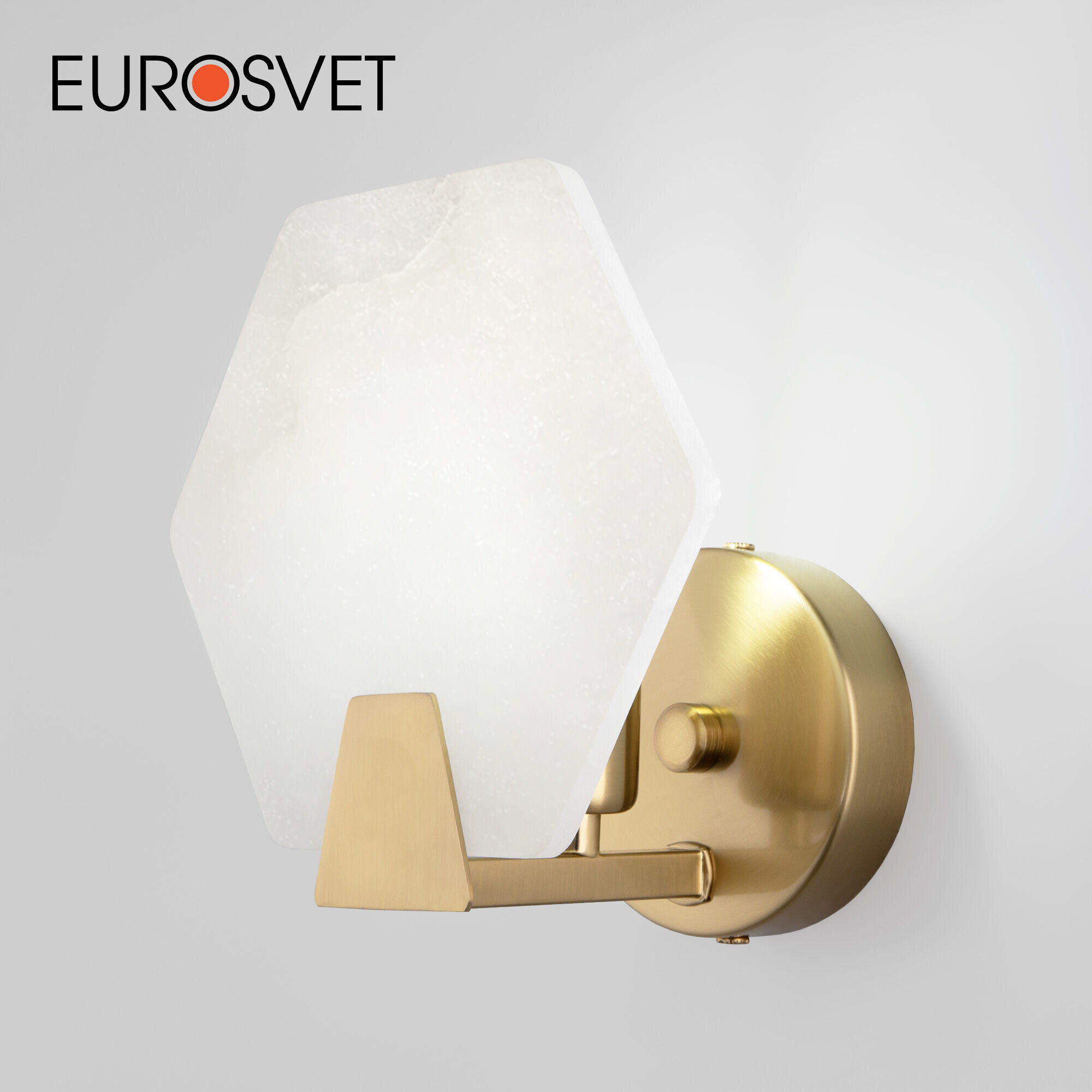 Бра / Настенный светильник Eurosvet Marble 60158/1, E14, 40 Вт, цвет латунь