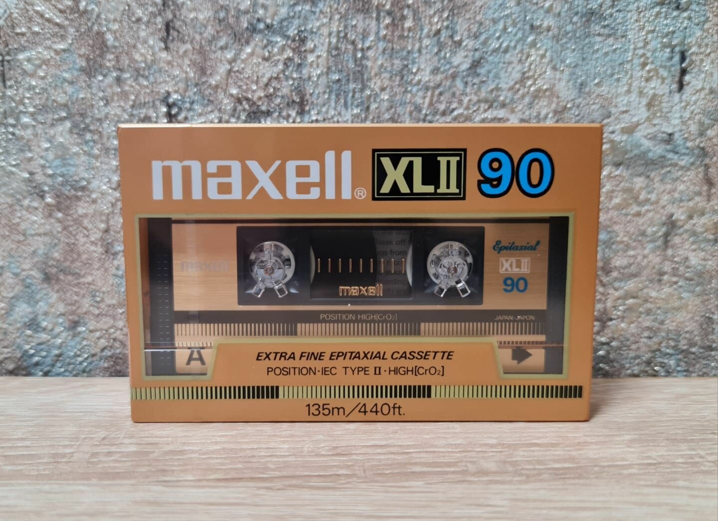 Аудиокассета MAXELL XL II 90 золотой