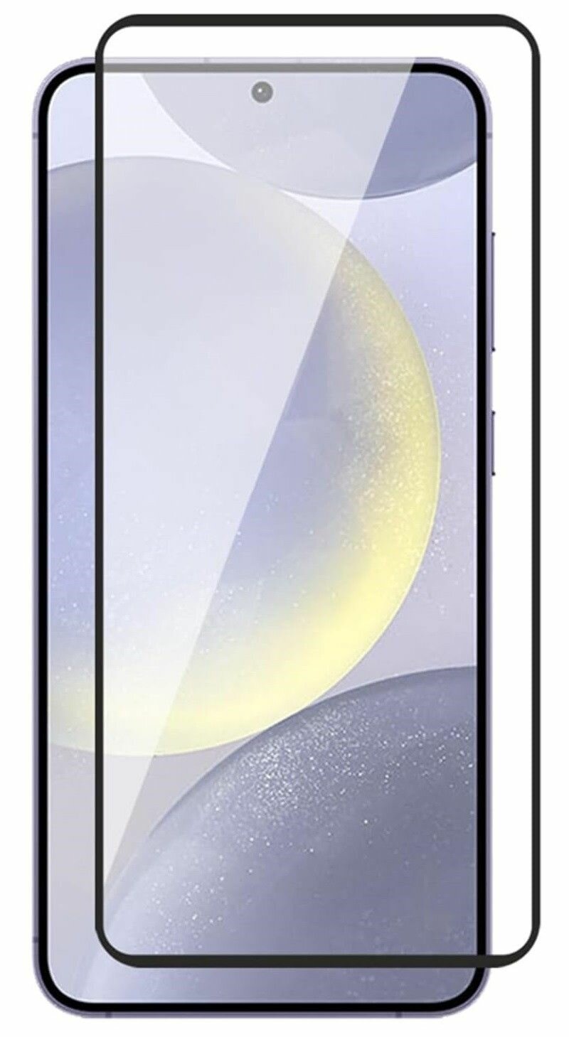 Защитное стекло для Samsung Galaxy S24 Plus (S24+) полноэкранное EDGE TO EDGE черное