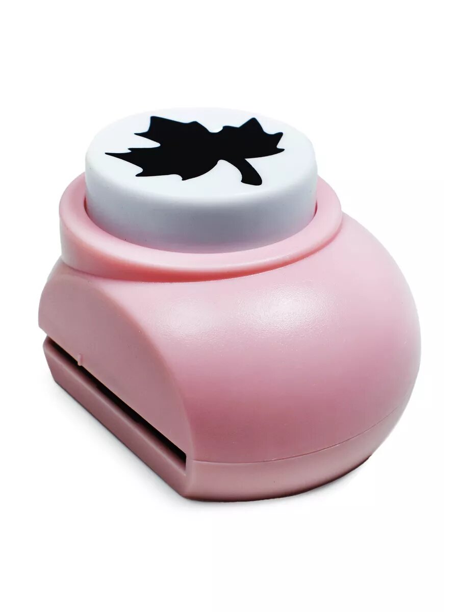 Фигурный дырокол, 3,8 см. Лист. Без выбора цвета. Kubanstar