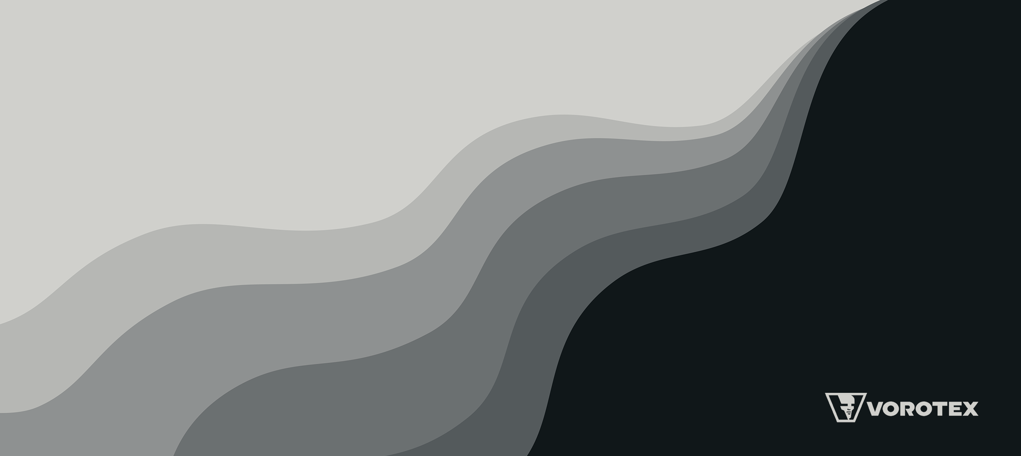 Игровой коврик для компьютерной мыши VOROTEX 900х400х4мм, белый/серый/чёрный