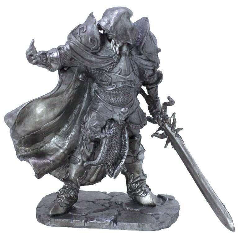 Оловянный солдатик Рыцарь Смерти 54 мм масштаб (7 см высота) Коллекционная статуэтка фигурка из олова герой воин