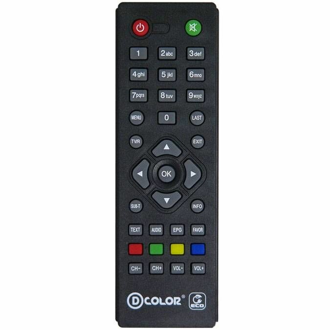 Пульт для ресивера D-COLOR DC1201HD mini (DVB-T2)