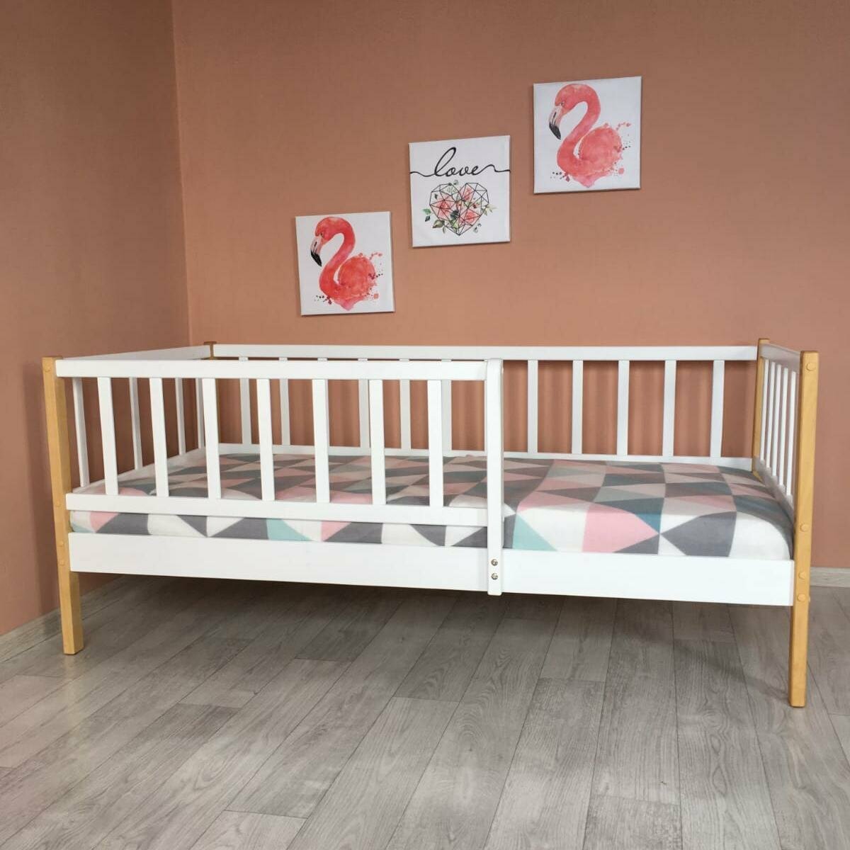 Кровать MALIKA GLORIA 160х80 белый-бук