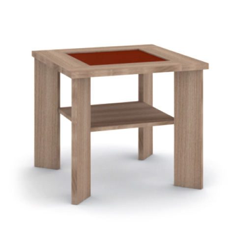 Стол журнальный Смарт MD 735 Ясень шимо светлый/Ясень шимо темный (Р) Ясень шимо светлый/Ясень шимо темный