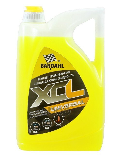 7103 XCL UNIVERSAL Антифриз концентрат G12+ желтый, 5L BARDAHL Bardahl арт. 7103
