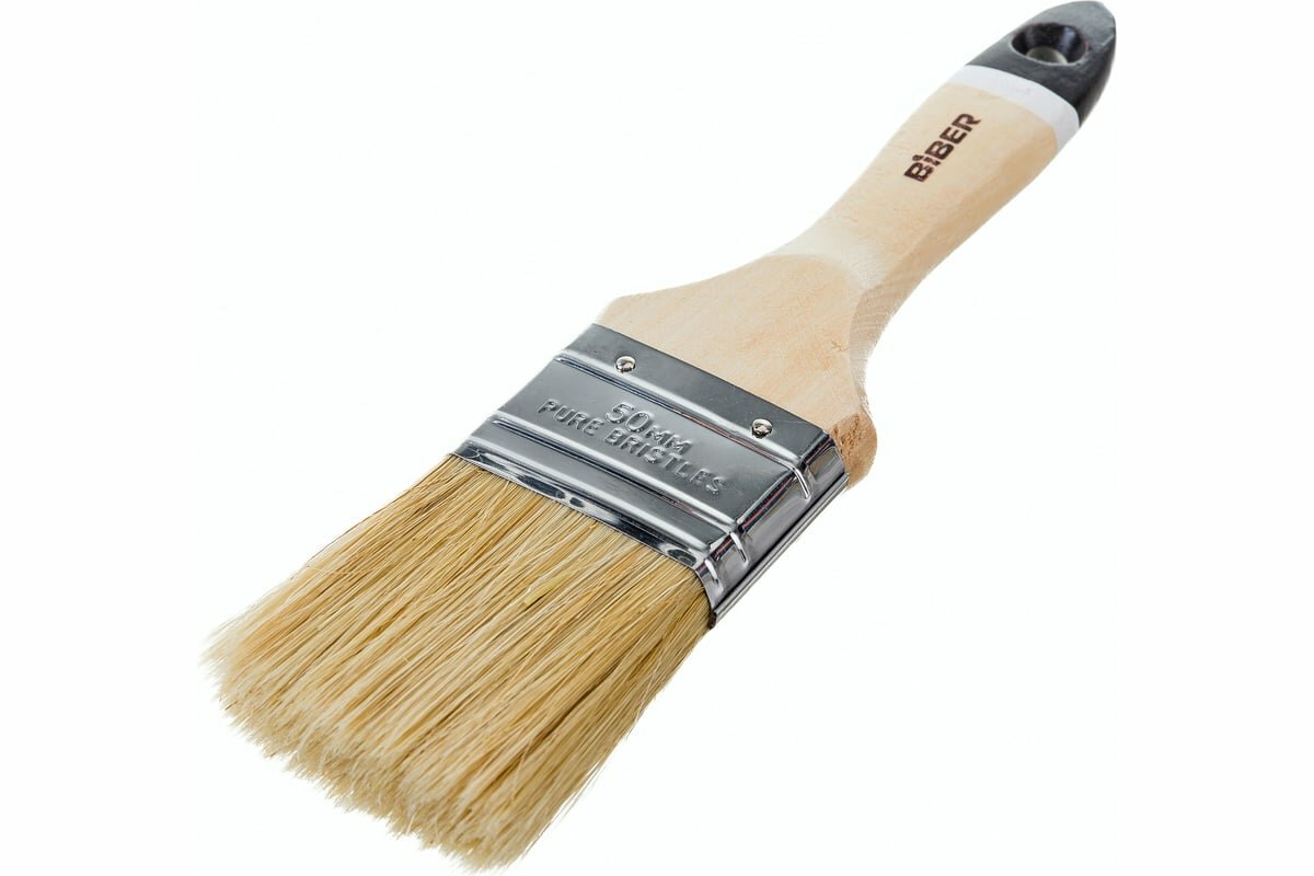 Biber Кисть флейцевая Профи серия натур. щетина дер. рукоятка 50мм 31153 тов-001979