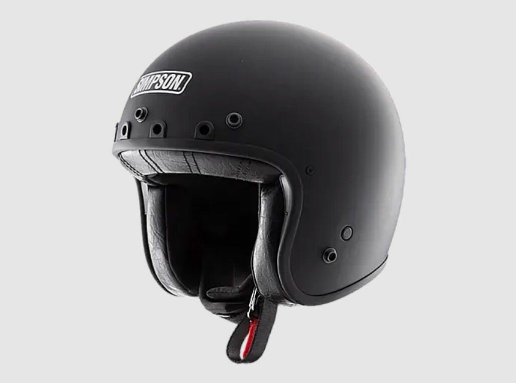 Мотошлем SIMPSON CHOPPER MATT BLACK M