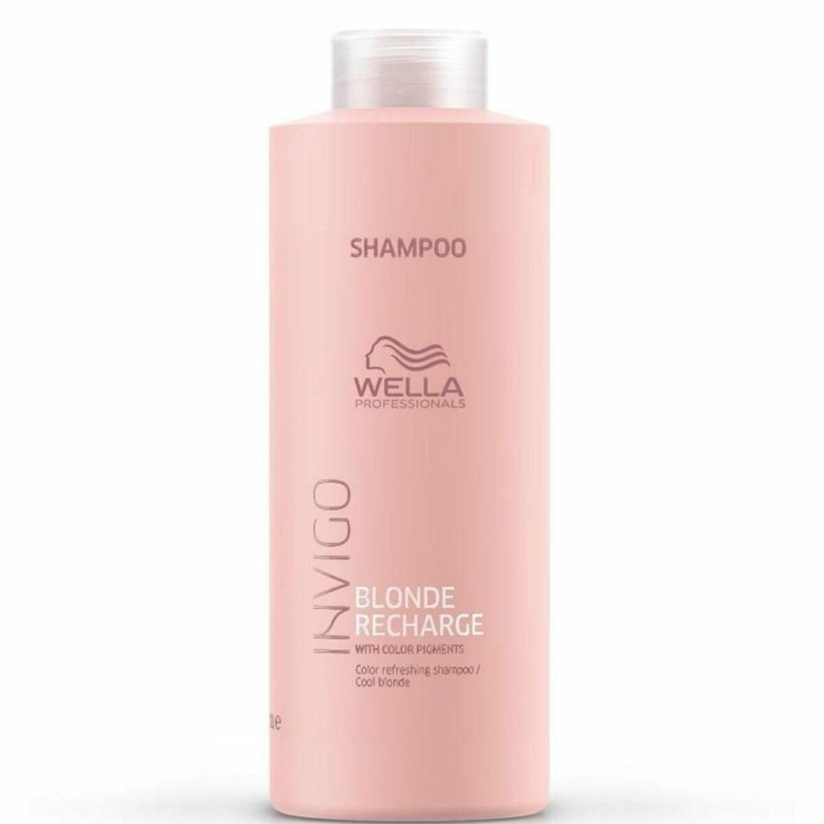 Wella Invigo Blonde Recharge Шампунь-нейтрализатор желтизны для холодных светлых оттенков, 1л