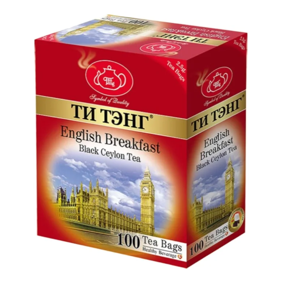 Чай черный Ти Тэнг Английский завтрак 100 пакетиков