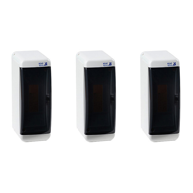 Коробка под автомат КЭАЗ OptiBox ЩРН IP41 93,2х60х140 мм 2 модуля белая (3 шт.)