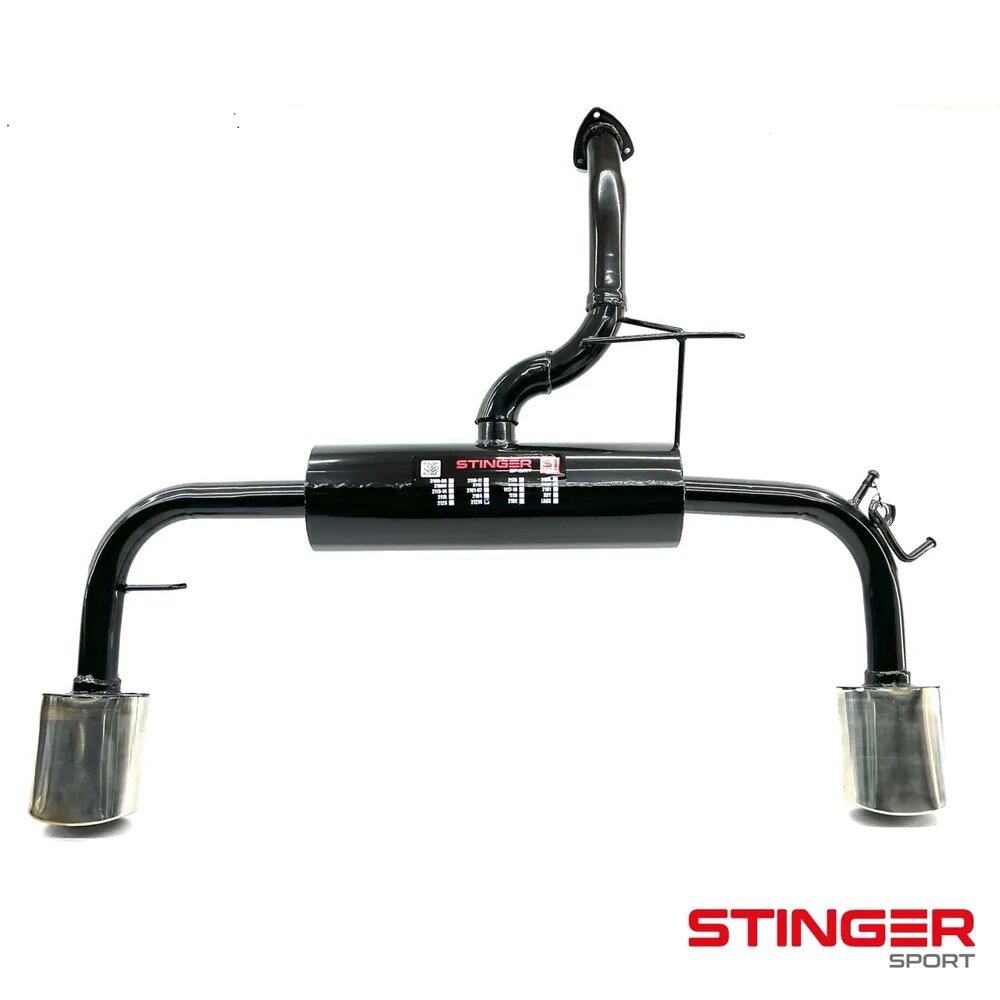 Глушитель "ST-Sport" раздвоенный для а/м ВАЗ 21213-214 нива с насадками