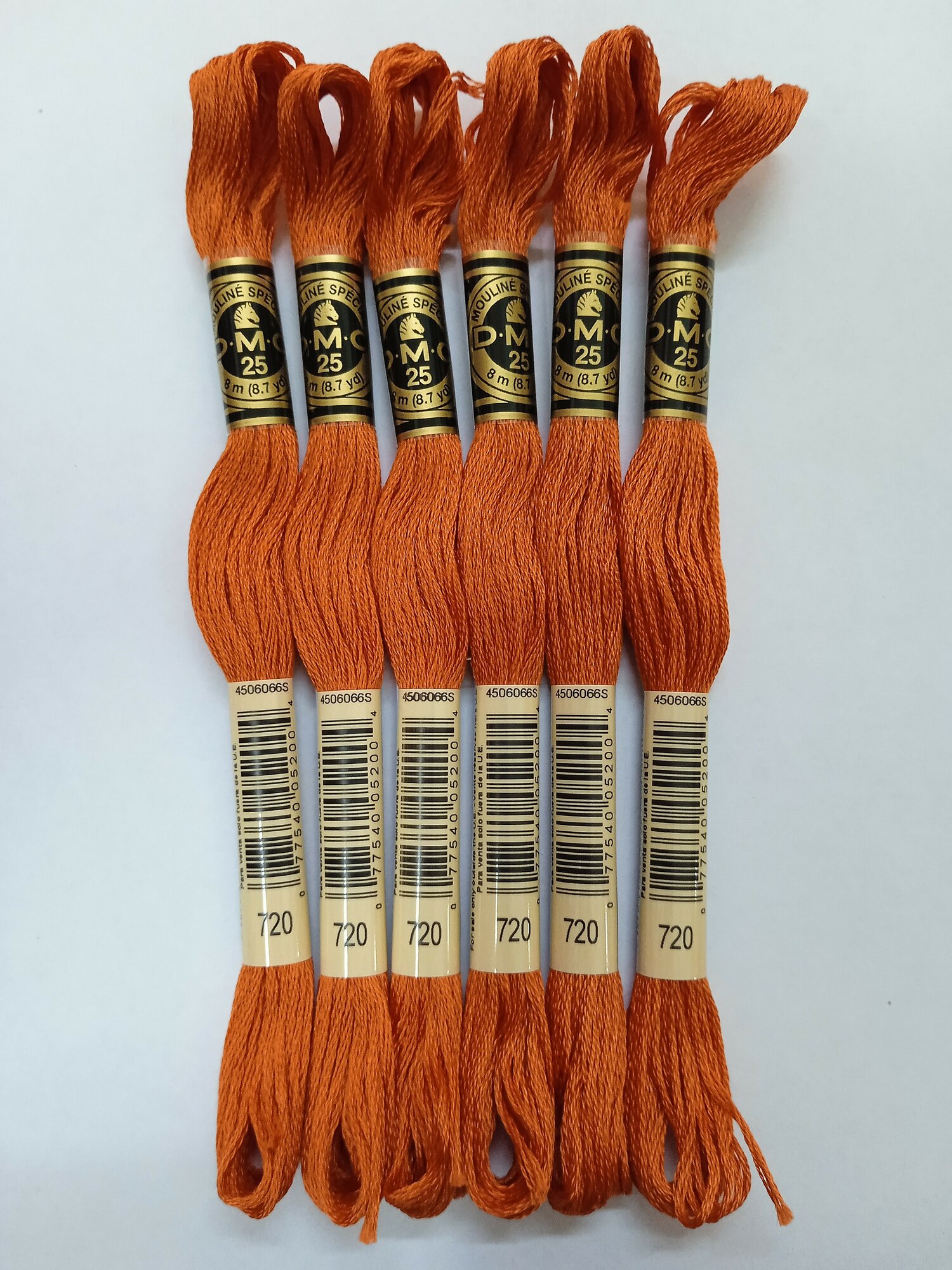 Набор ниток мулине, 8 м, 6 шт DMC-720_6