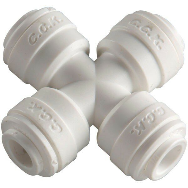 Крестовина JG зажимная 1/4"х1/4"х1/4"х1/4"