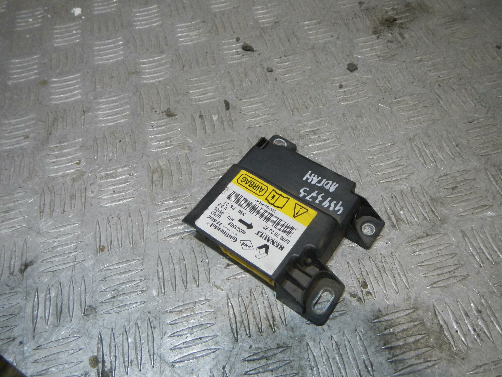 Б/У Блок управления AIR BAG, Renault (Рено)-LOGAN (05-) RENAULT LOGAN (05-) Без видимых повреждений. 434373 RENAULT арт....