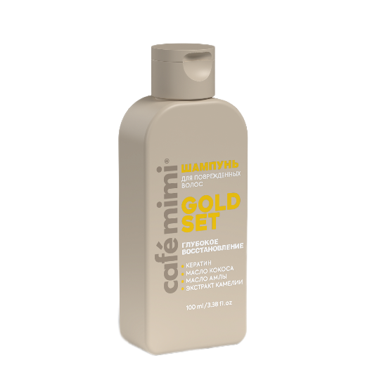 Шампунь КМ CLS для волос "gold set" глубокое восстановление , 100 мл