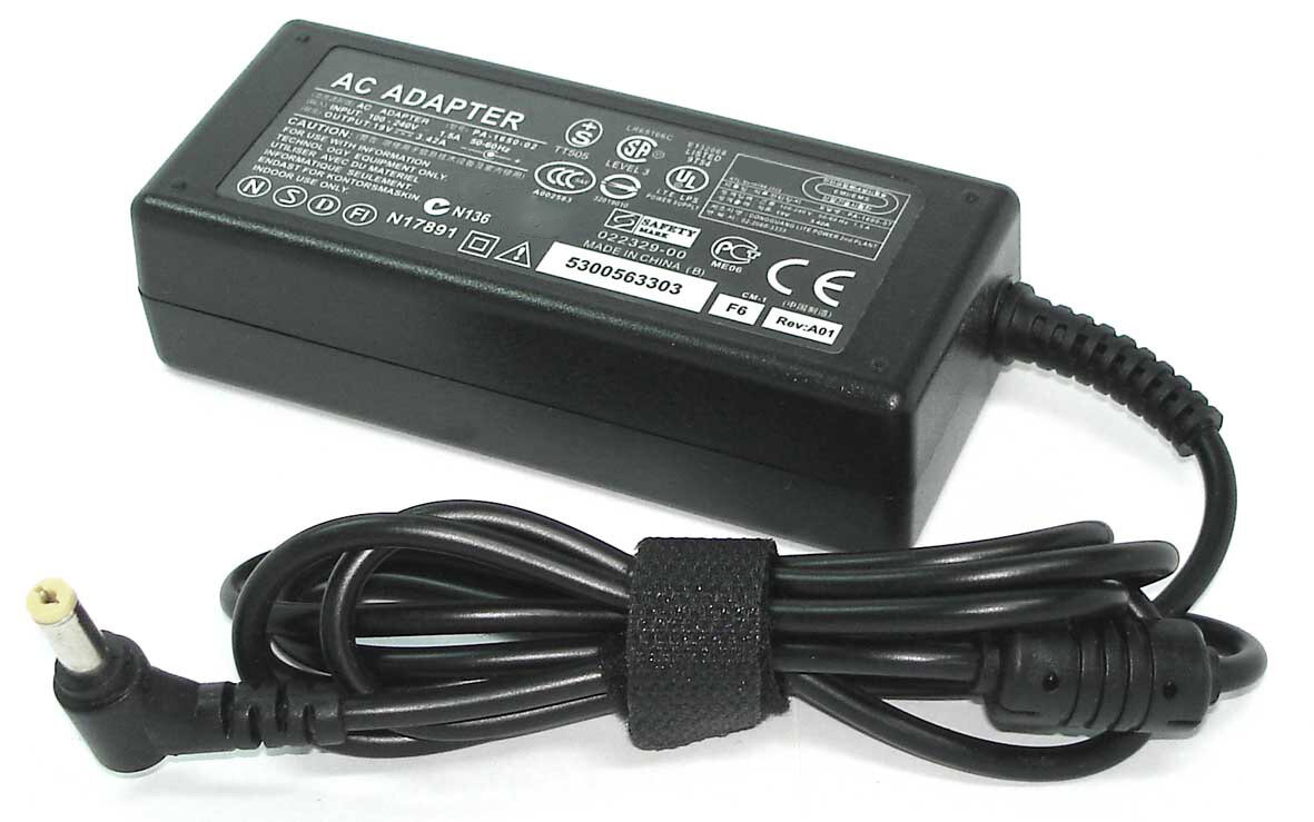 Блок питания (сетевой адаптер) для ноутбуков Delta VX2253mh-LED VX2453mh-LED VS13814 19V 3.42A 5.5x1.7 тип VB