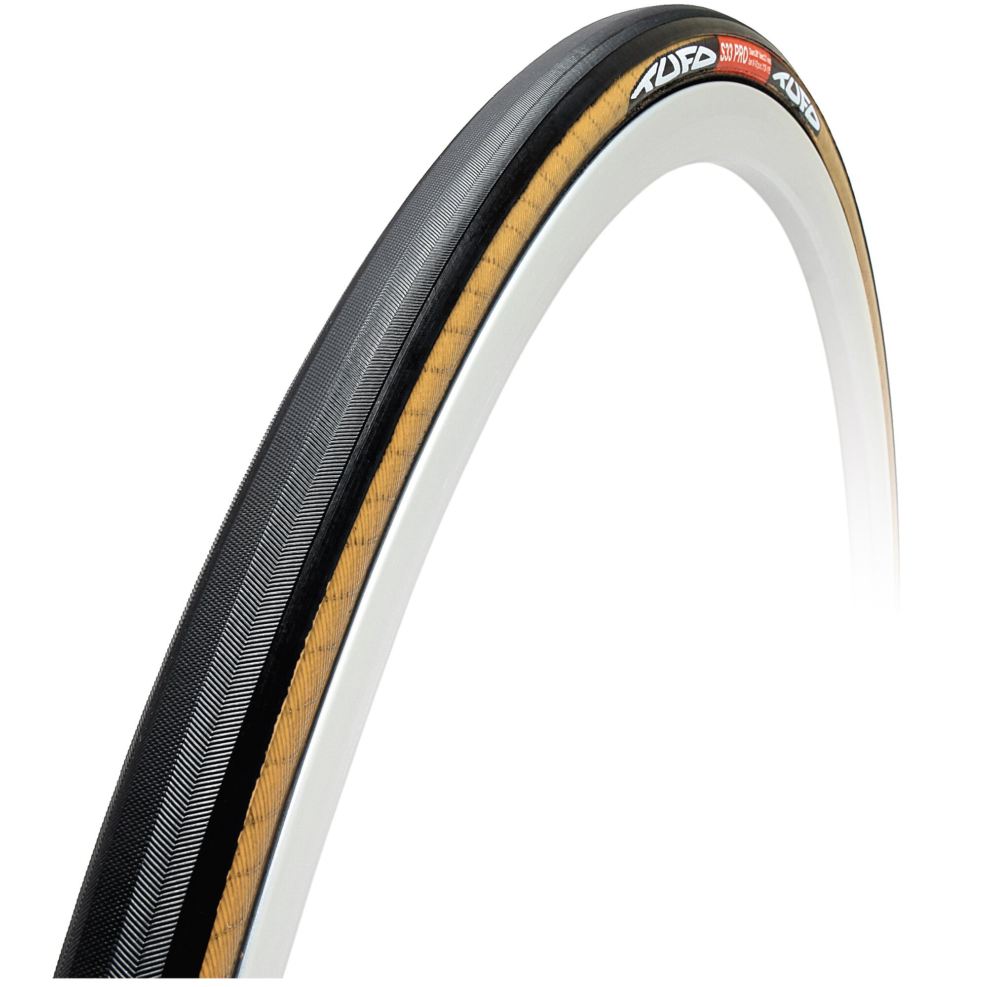 Трубка Tufo S33 Pro, цвет Чёрный/Бежевый, размер велокамеры 700x21