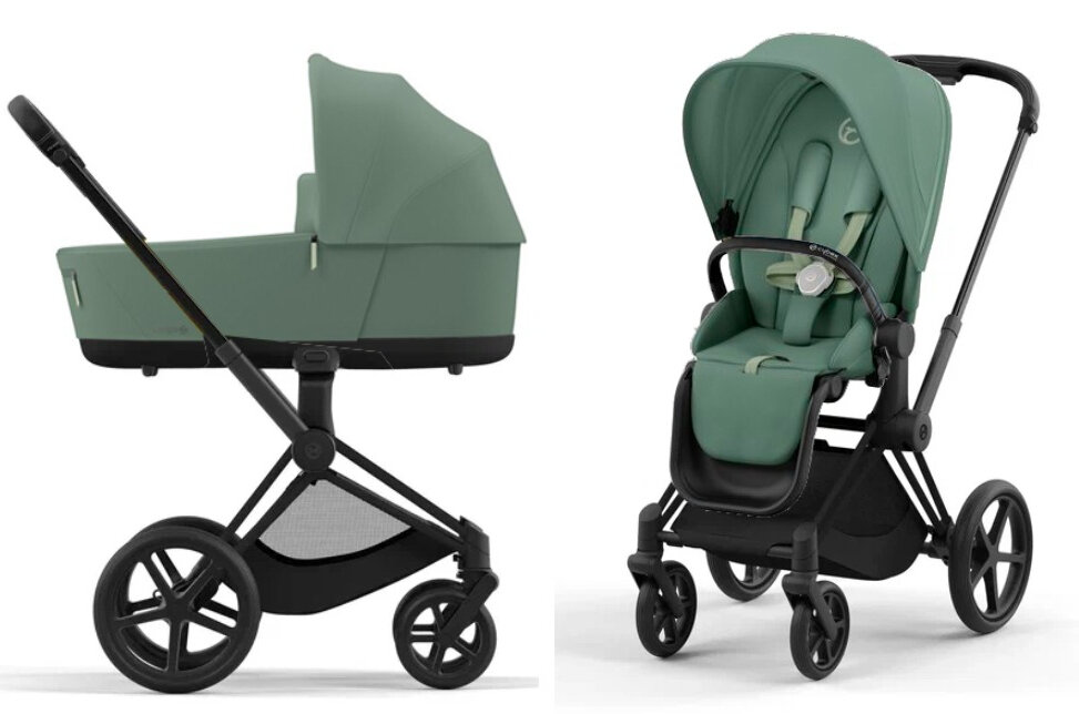 Коляска 2 в 1 Cybex Priam IV leaf green (шасси matt black)