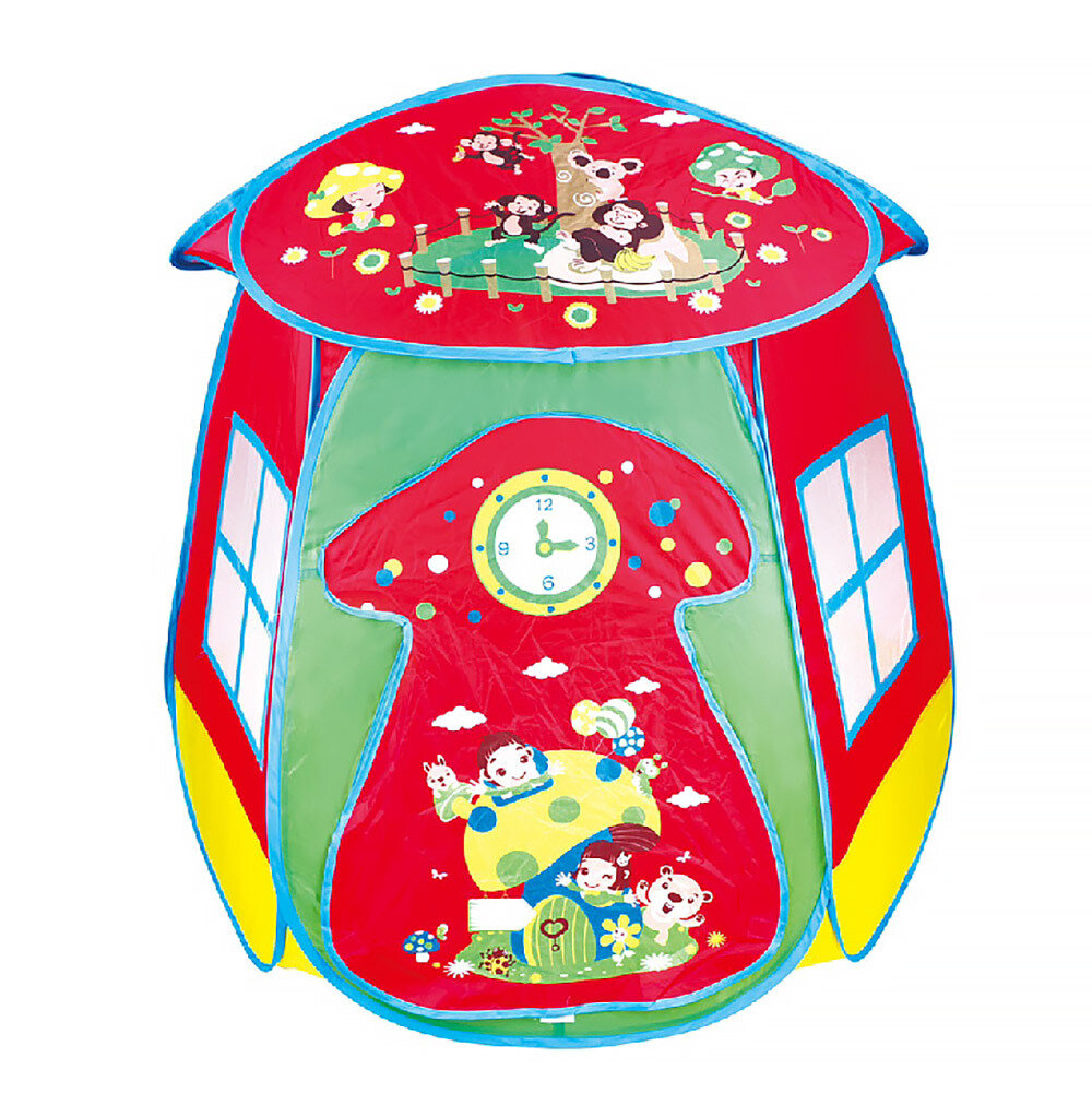 Палатка детская игровая Pituso Гриб, домик для детей, 50 шаров, цвет красный