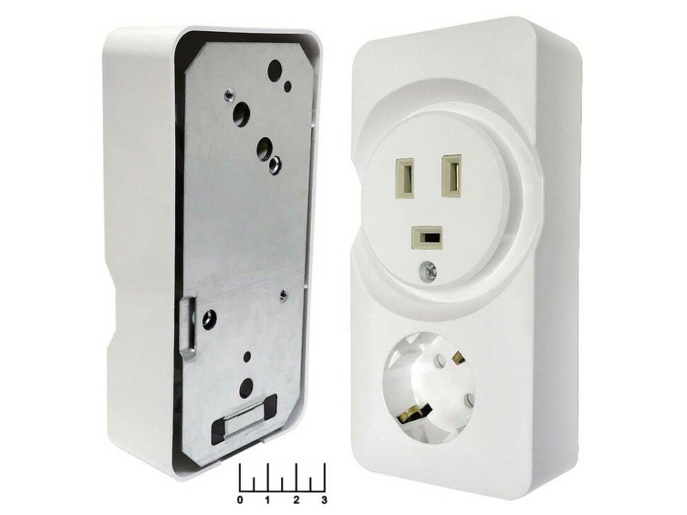 Розетка для электроплит 3pin 32A + розетка электрическая с землей 16A Прима (RA32-211)