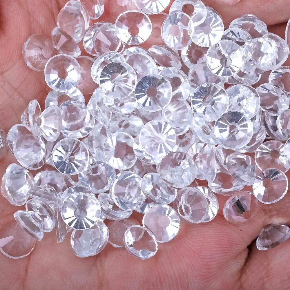 Стразы Crystal AB nailsworld SS3-SS50 SS5---1440pcs, Transparent Crystal