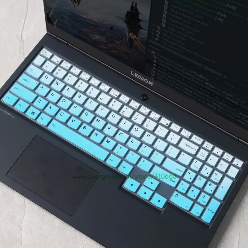Пылезащитный силиконовый чехол для клавиатуры ноутбука Lenovo IdeaPad Gaming 3-15ARH05 3-15IMH05 15ACH GY570 GY550 GY530