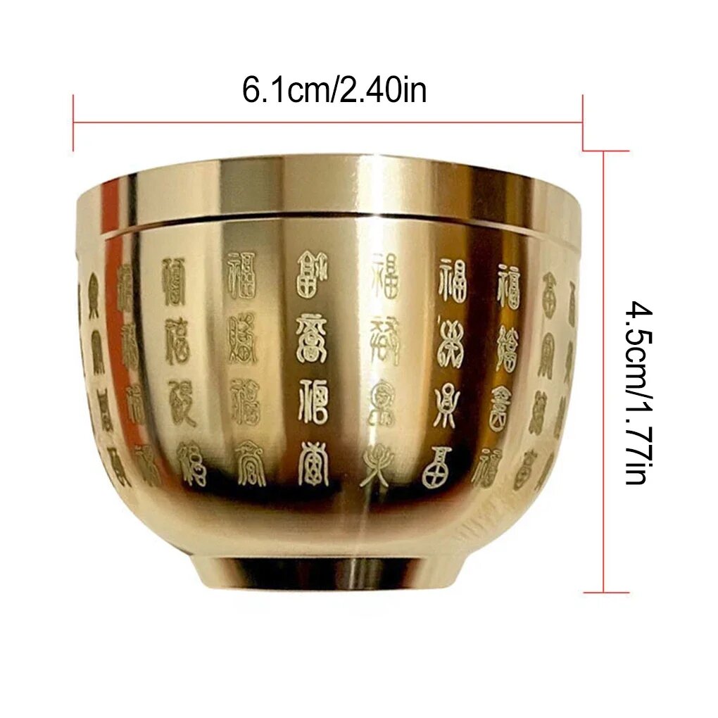 Медная чаша «Сот благословений» MOONBIFFY gold 4.5CM