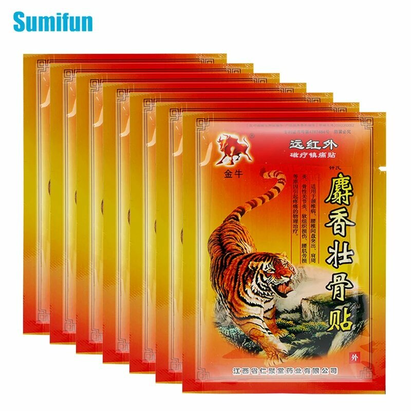 Sumifun обезболивающие пластыри с тигром 80 шт.