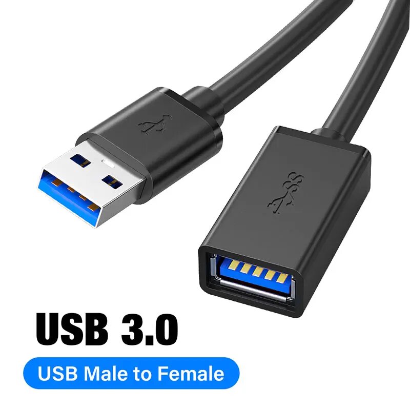 USB 3.0 кабель удлинитель папа-мама 0.5m