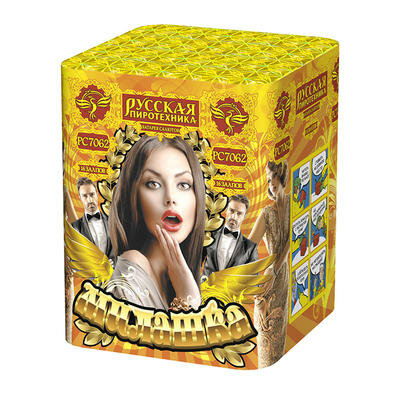 Батарея салютов Русская пиротехника Милашка 16 зарядов