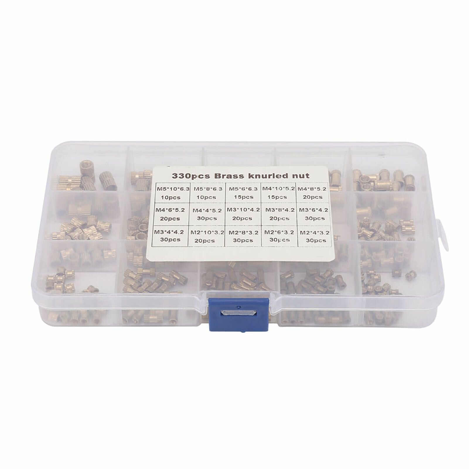 Набор латунных гаек (330 шт)