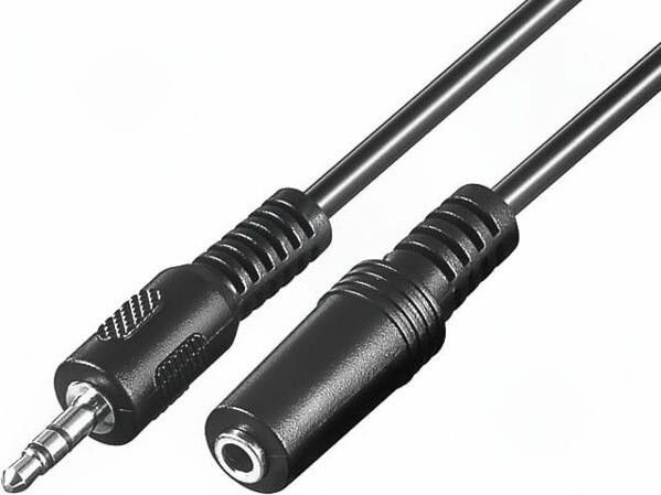 Кабель GOOBAY 50090 Кабель Jack 3,5мм гнездо Jack 3,5мм вилка 5м 1шт