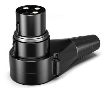Угловой разъём Canon, XLR(F) 3 pin, черный