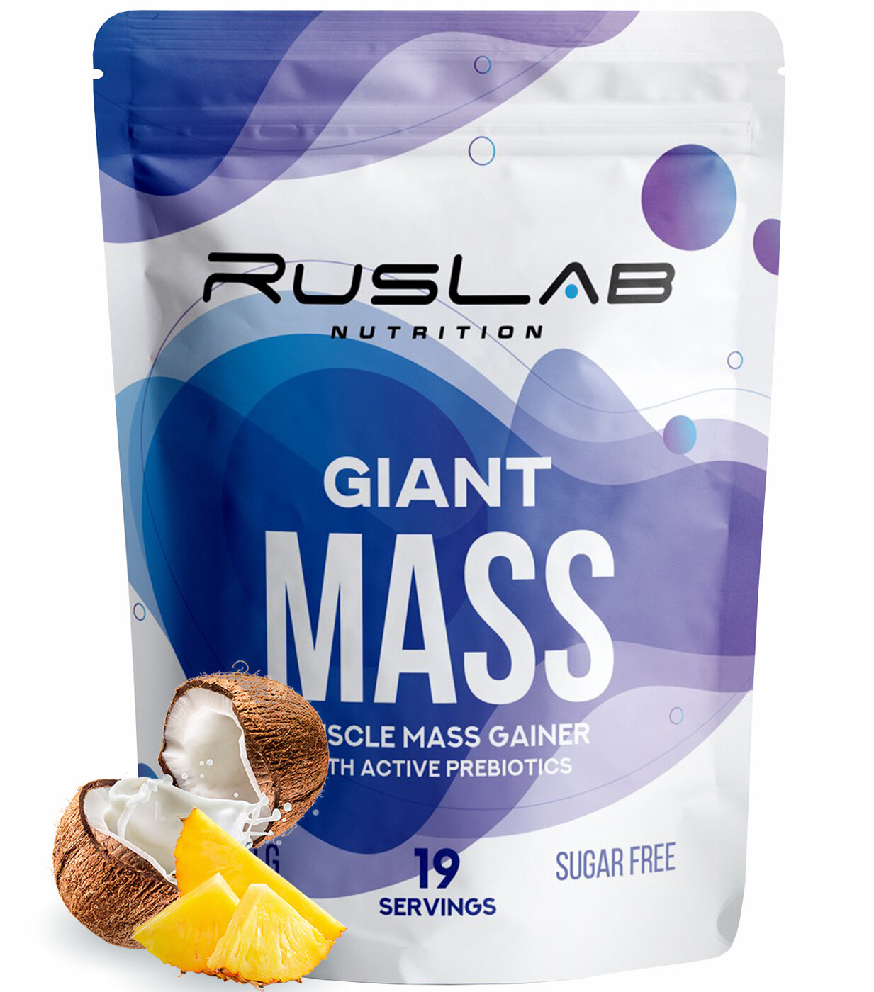 Гейнер GIANT MASS (950 гр), вкус пина колада,2 шт.