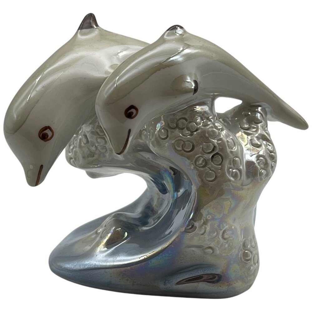 Фарфоровая статуэтка "Дельфины" 1960-1977 гг. Сысерть, СССР (Лот №5)