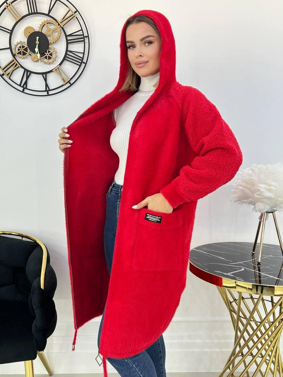 Кардиган  удлиненный весенний 50-54