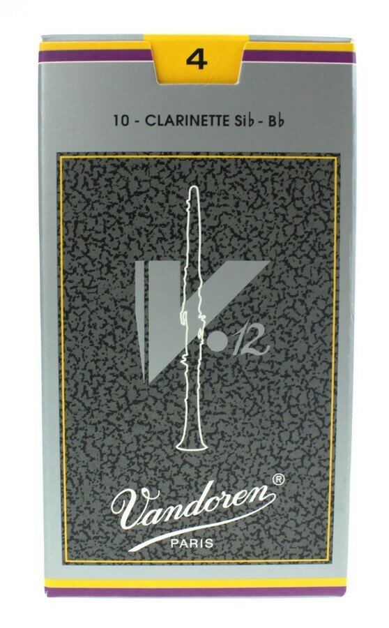 Трости для кларнета Sib - Bb размера 4 (10 шт.), CR194, V12, Vandoren, Франция
