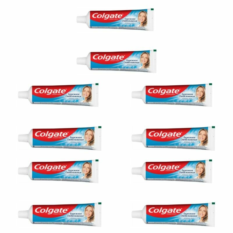 Colgate Зубная паста, Бережное отбеливание, 100 мл, 9 шт
