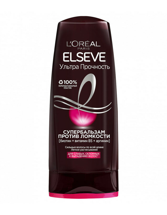 Loreal Elseve Ультра Прочность Супербальзам против ломкости для слабых, склонных к выпадению волос 200 мл.