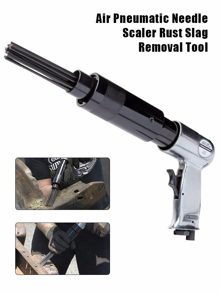 Инструмент для удаления шлака воздушный пневматический 19-игольчатый скейлер пистолетная рукоятка ржавчина краска шлаковая коррозия удаление заусенцев